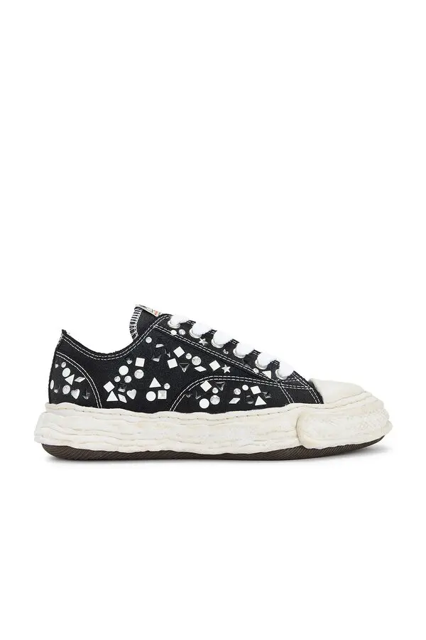 Mihara Yasuhiro Peterson23 Original Sole Embellished Canvas Low -top Sneaker - Black