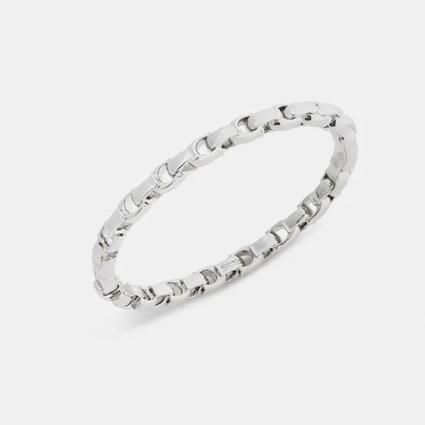 COACH Signature Chain Hinged Bangle Bracelet