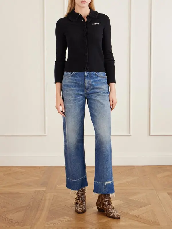 Chloé Susan Studded Leather Ankle Boots