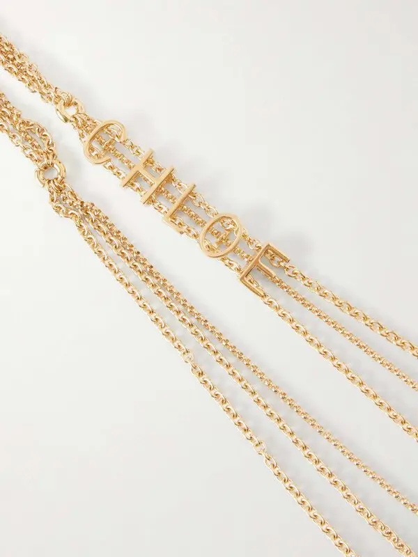 Chloé Logo-embellished -tone Necklace