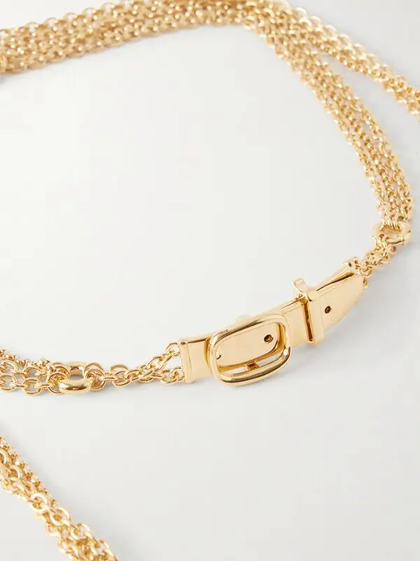 Chloé Logo-embellished Two-tone Necklace