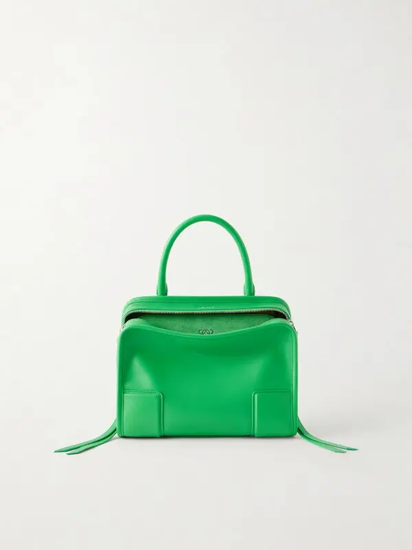Loewe Amazona 180 Small Leather Shoulder Bag - Green