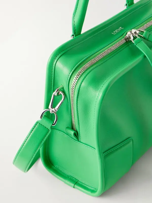 Loewe Amazona Small Leather Shoulder Bag - Green