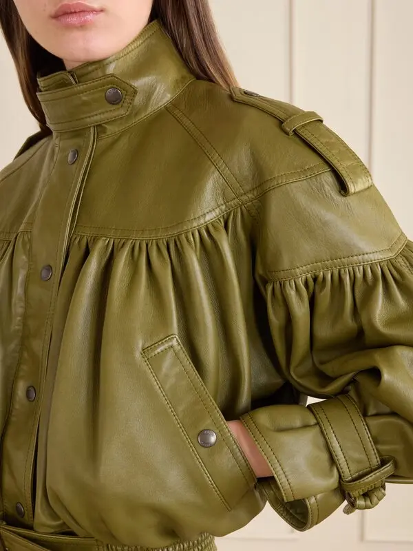 Chloé Leather Bomber Jacket