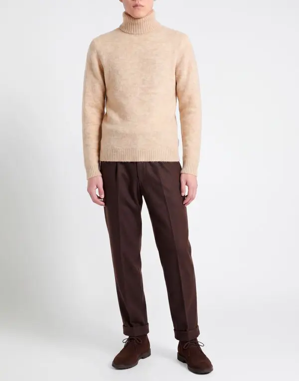 IRISH CRONE Turtleneck Size Alpaca Wool, Polyamide, Wool