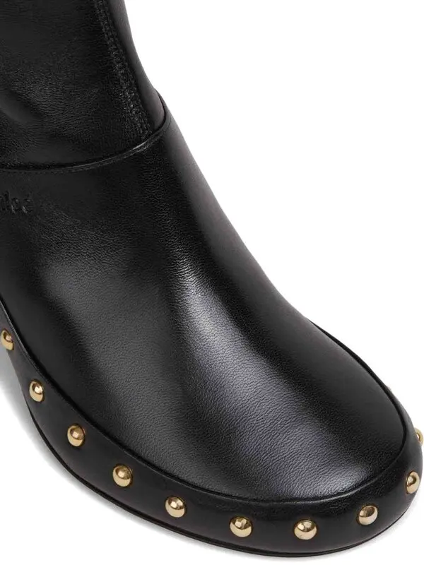 Chloé Leather Ankle Boots