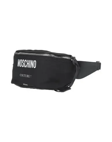 Moschino Belt Bag Textile Fibers, Soft Leather - Black