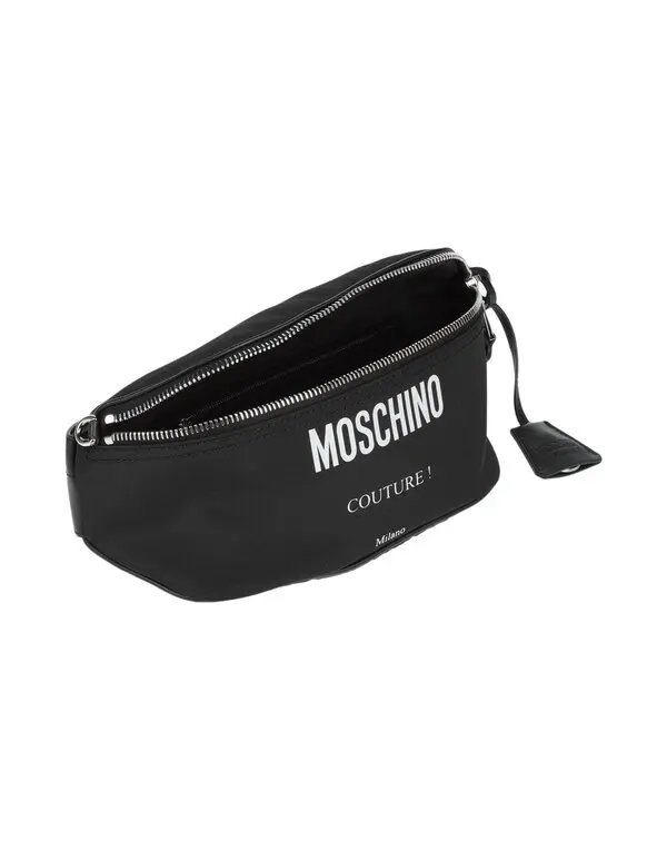 Moschino Belt Bag Textile Fibers, Soft Leather