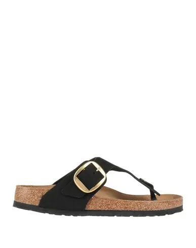 BIRKENSTOCK Thong Sandal Size Soft Leather - Black