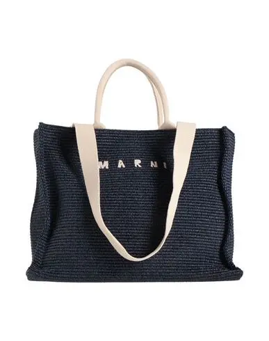 Marni Handbag Midnight Cotton, Polyamide, Polyester, Cow Leather, Brass - Blue