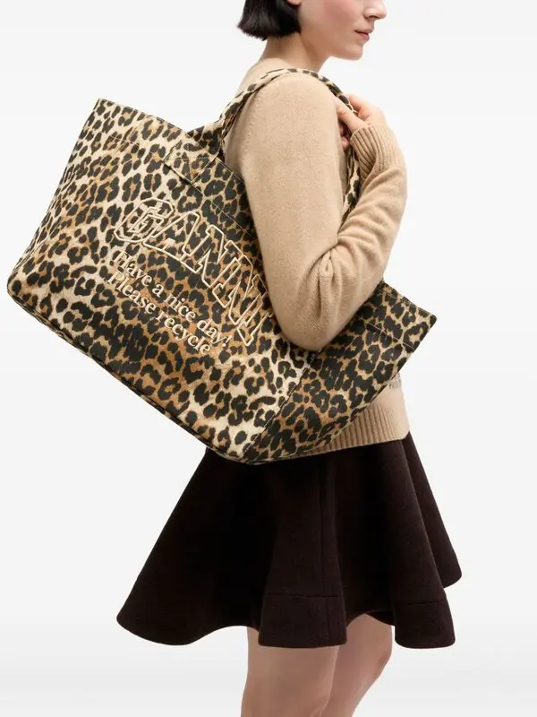 GANNI Organic Cotton Medium Tote