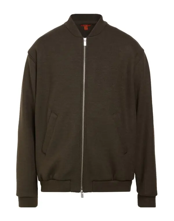Barena Venezia Dark Virgin Wool And Polyamide Cardigan