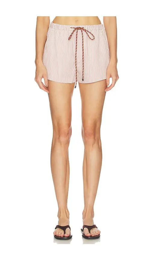 Citizens Of Humanity Este Drawstring Shorts In Red