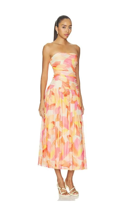 Minkpink Solana Mesh Midi Dress In Multi