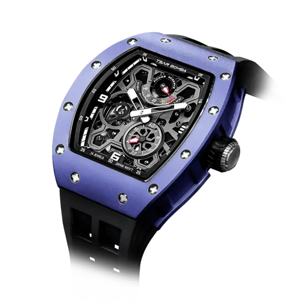 TSAR BOMBA Automatic Luxury Sport Watch - Blue