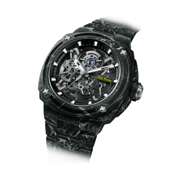 TSARBOMBA Carbon Fiber Automatic Watch - Blue
