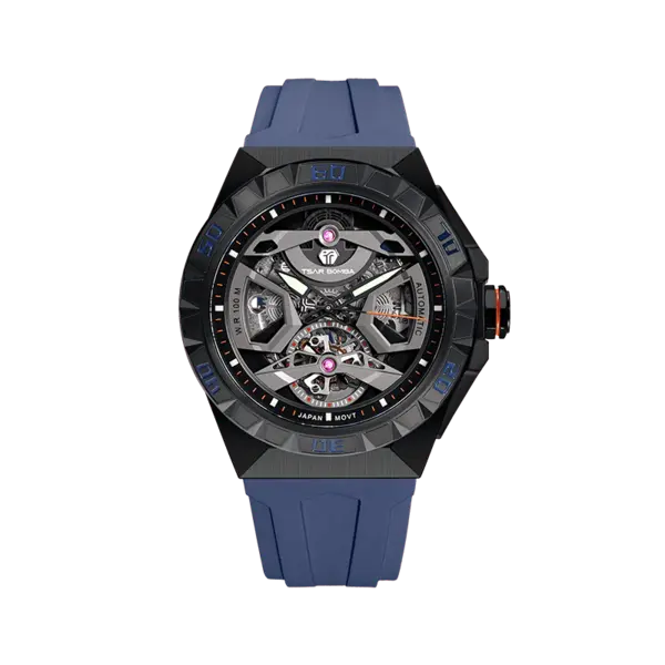 TSAR BOMBA Elemental Series Automatic Mechanical Watch - Blue