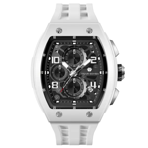 Tsarbomba Luxury Quartz Watch - White