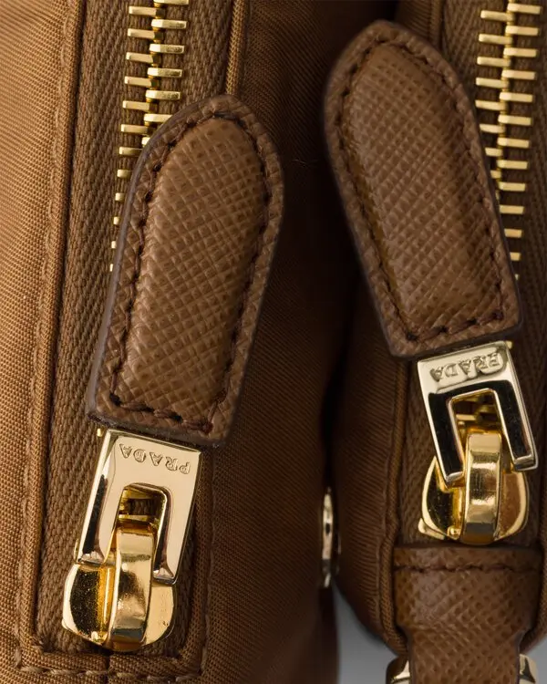 Prada Re-nylon And Saffiano Leather Mini Shoulder Bag