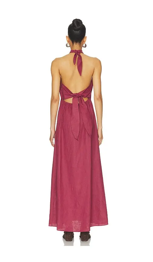 Faithfull The Brand Lourdes Maxi Dress In Blush
