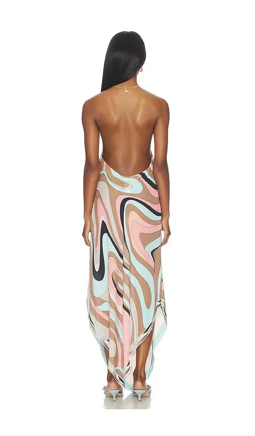 L'Agence Elise Midi Dress