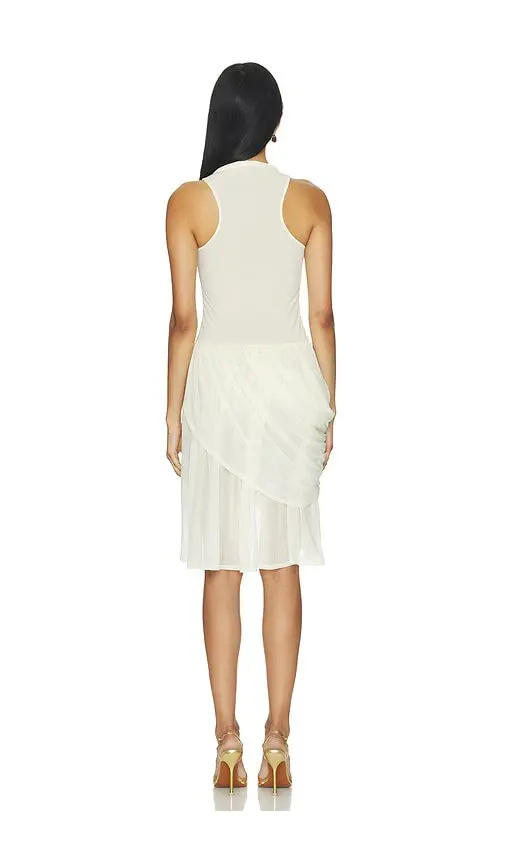 LOBA Maureen Draped Midi Dress