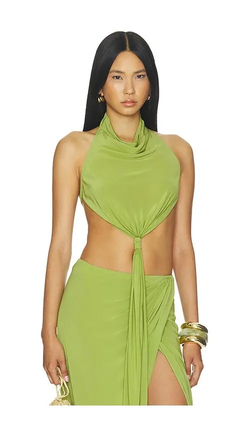 LOBA Lauren Tie Top - Green