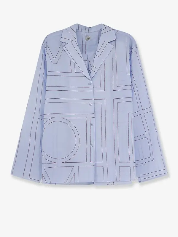 TOTEME Pajamas Cotton Blend Shirt