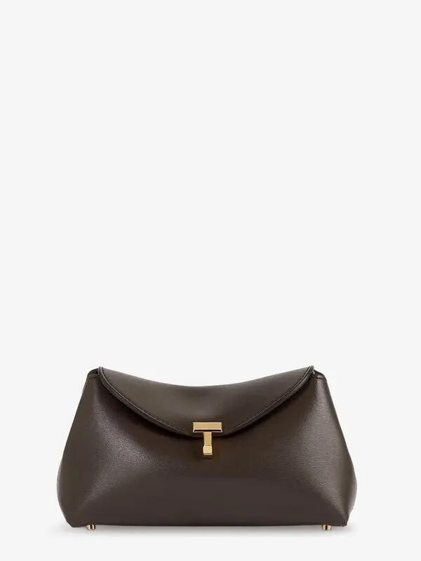 TOTEME Mini Tlock Leather Clutch