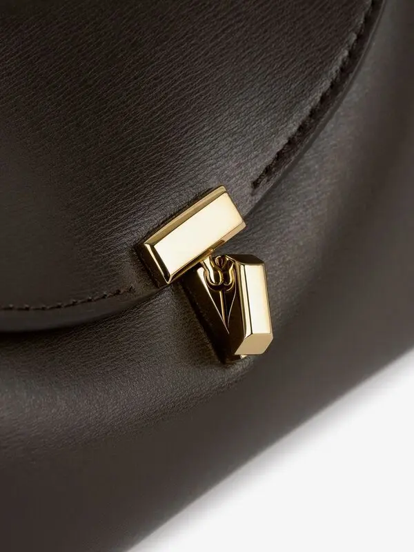 TOTEME Mini Tlock Leather Clutch