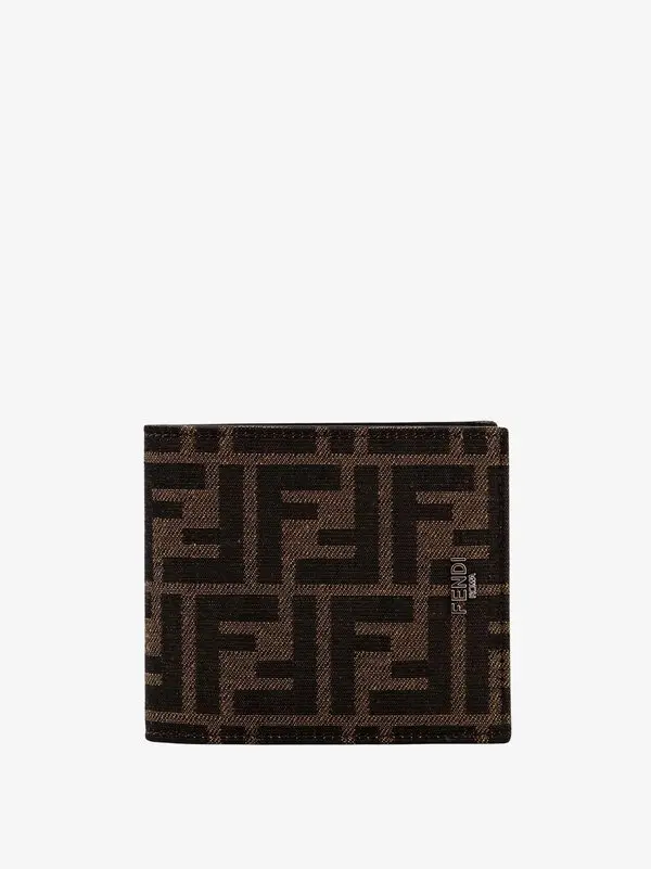 Fendi Bifold Wallet In Ff Jacquard Fabric