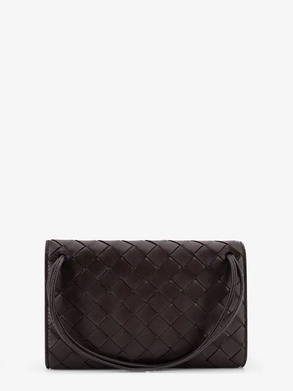 Bottega Veneta Andiamo Woven Leather Bag With Knot Closure