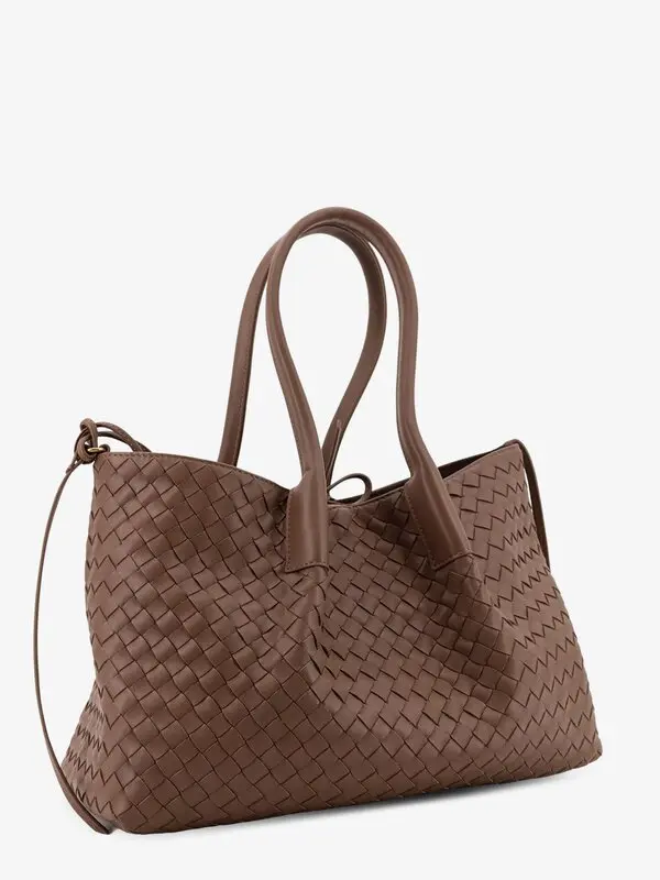 Bottega Veneta Pinacoteca Woven Leather Handbag - Brown
