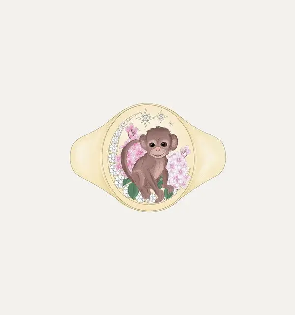 CECE JEWELLERY Chinese Zodiac Signet Ring