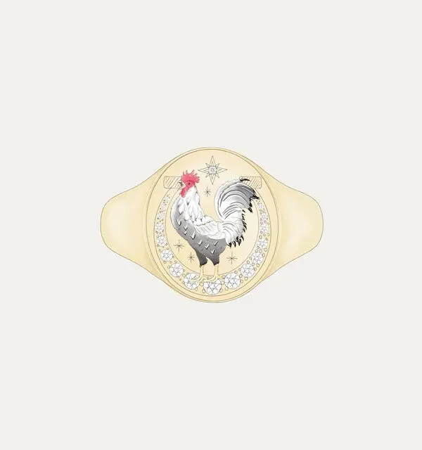 CECE JEWELLERY Chinese Zodiac Signet Ring