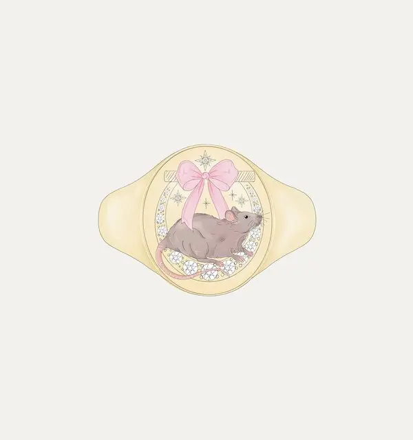 CECE JEWELLERY Chinese Zodiac Signet Ring