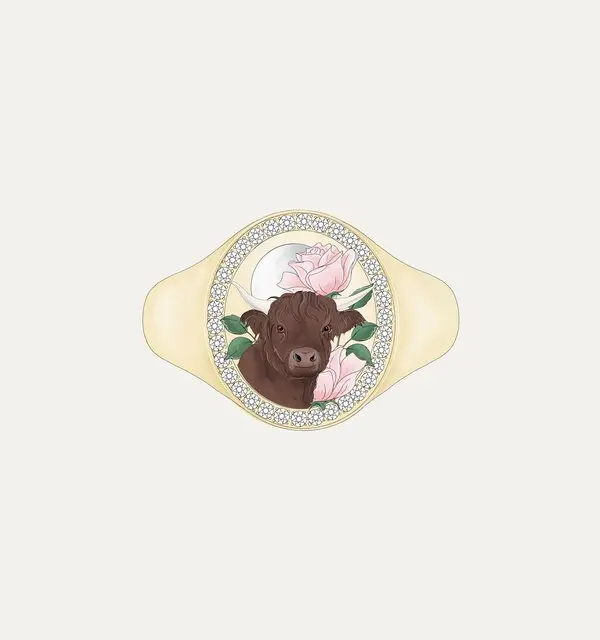 CECE JEWELLERY Chinese Zodiac Signet Ring