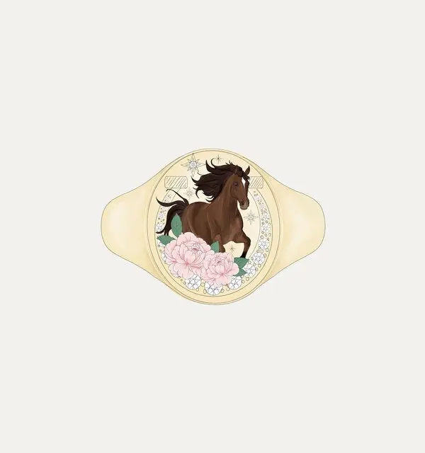 CECE JEWELLERY Chinese Zodiac Signet Ring