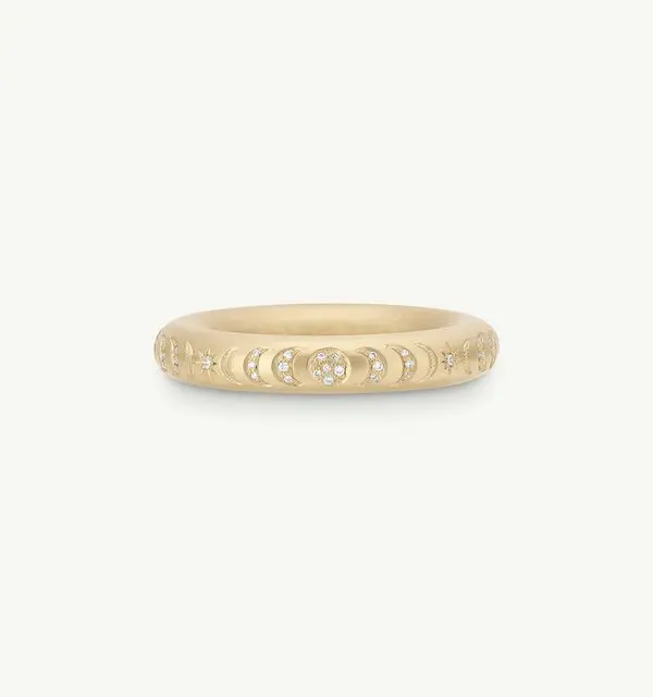 CECE JEWELLERY Phases Of The Moon Ring - Gold