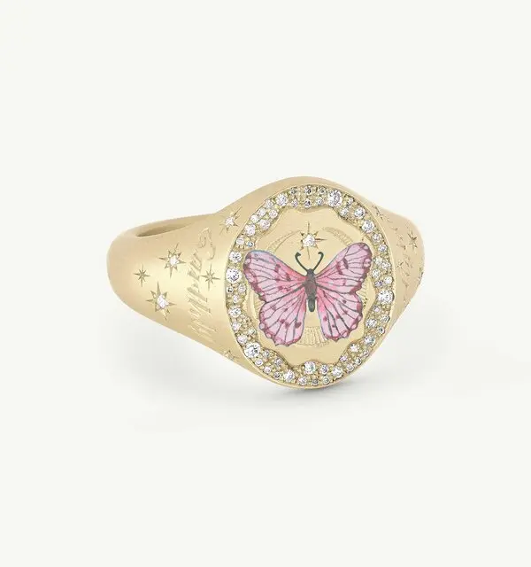 CECE JEWELLERY Earthly Delights Signet Ring