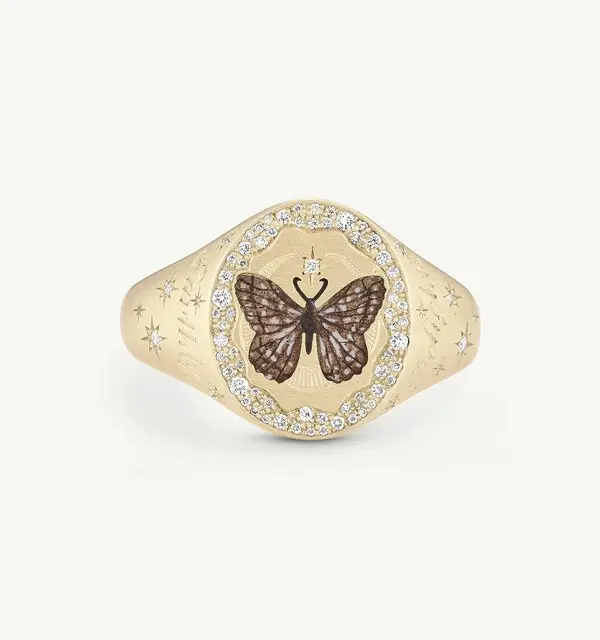CECE JEWELLERY Earthly Delights Signet Ring