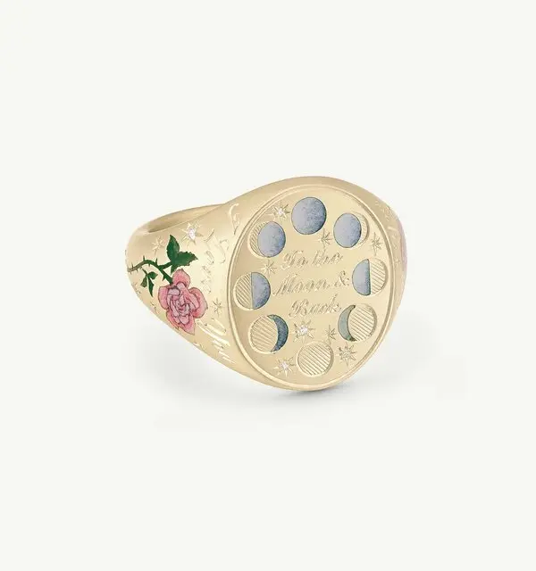 CECE JEWELLERY To The Moon & Back Ring - Gold