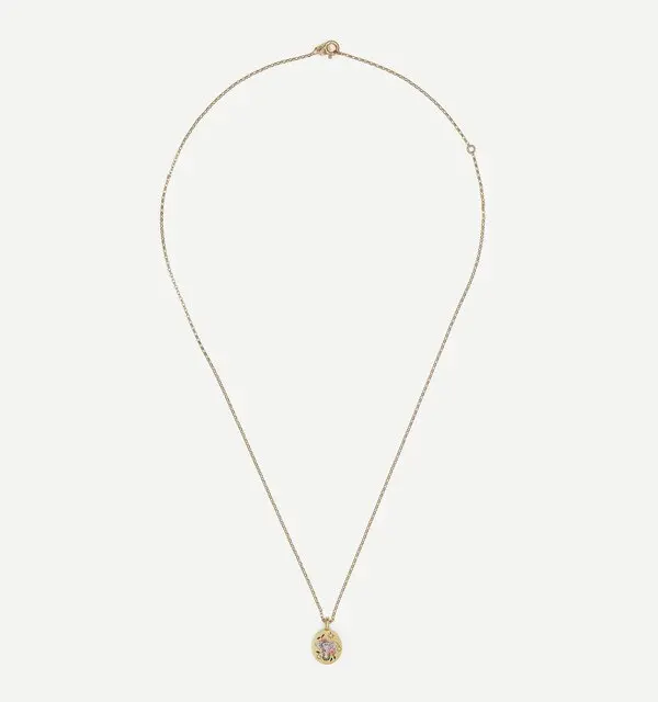 CECE JEWELLERY Elephant & Camellia Pendant Necklace