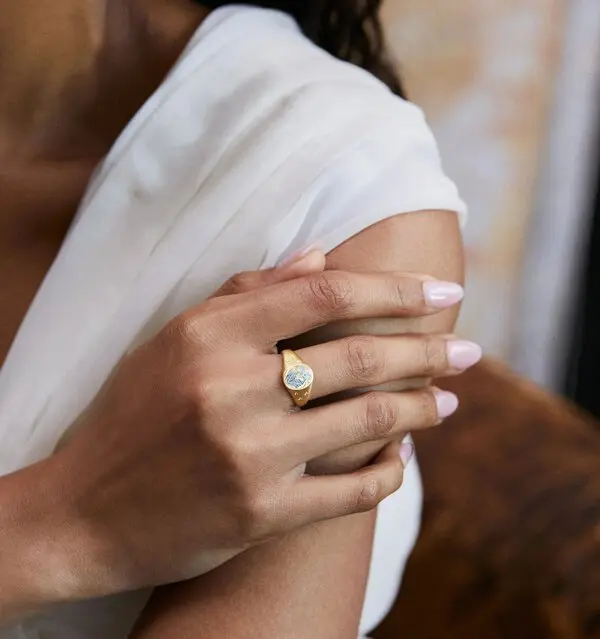 CECE JEWELLERY Skeleton Lovers Signet Ring