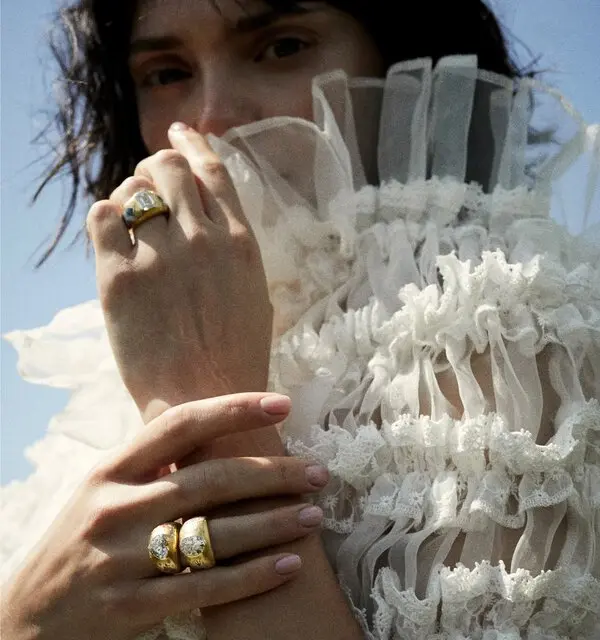 CECE JEWELLERY Secrets Of The Sea Ring With Oval Diamond