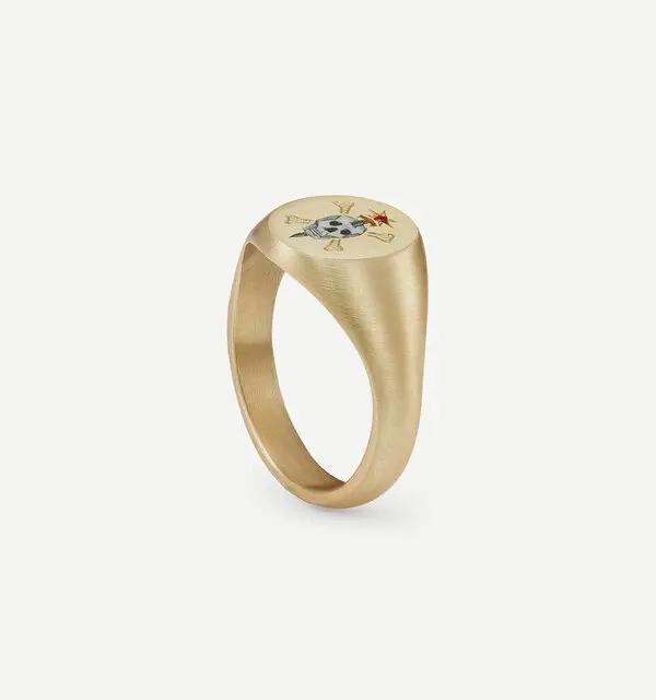 CECE JEWELLERY Skull & Sword Signet Ring