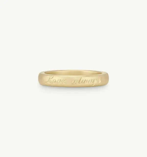 CECE JEWELLERY 18ct 'granny's Ring' With Personalised Engraving - Gold