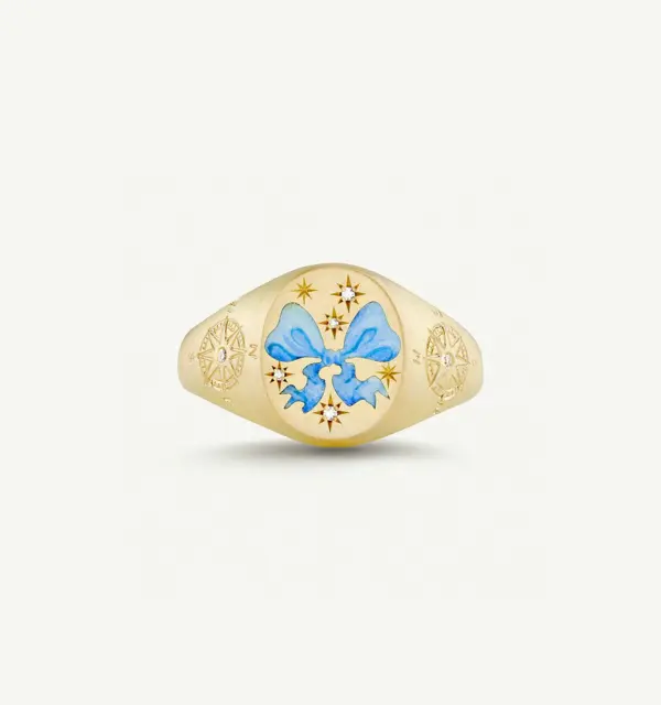 CECE JEWELLERY Ahoy Sailor Signet Ring