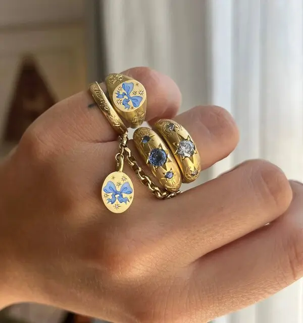 CECE JEWELLERY Ahoy Sailor Signet Ring