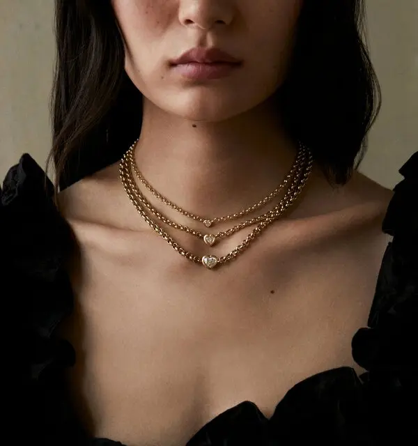 CECE JEWELLERY Sweetheart Necklace With Diamond Charm